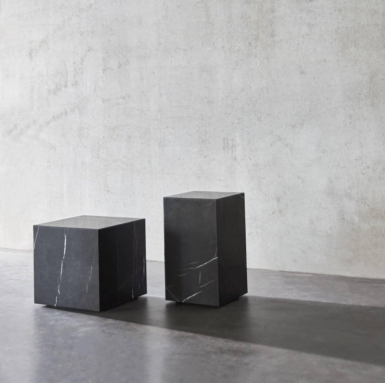 Plinth, Tall, Black Marble For Sale at 1stDibs