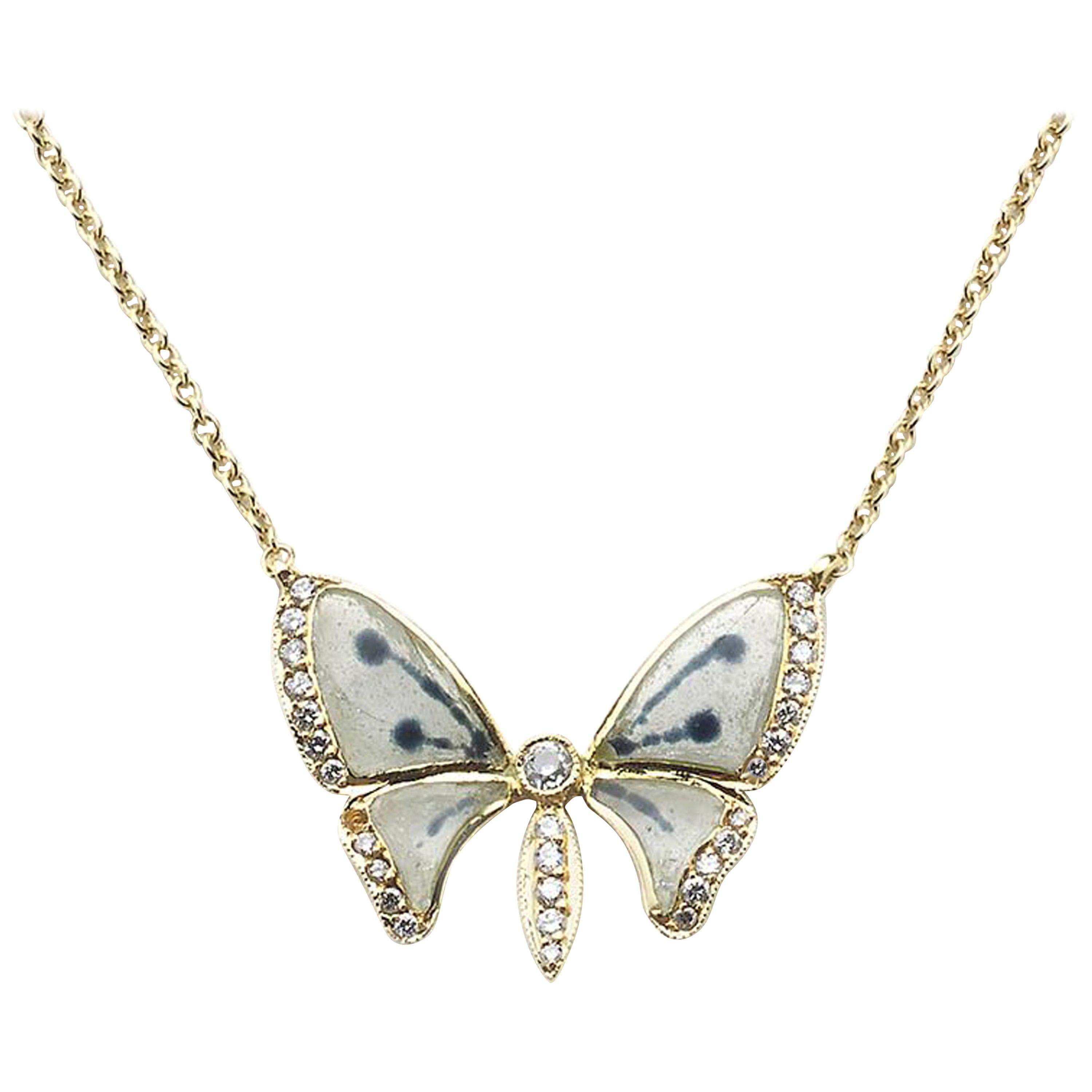 Blue Enamel, Diamond and Gold Butterfly Ring For Sale at 1stDibs | blue ...