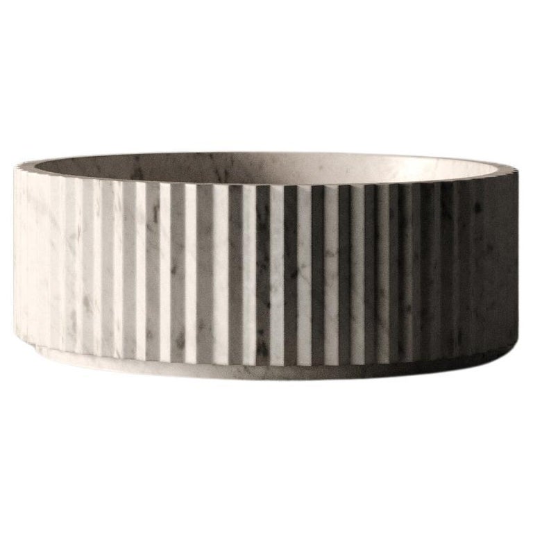 Plisse Basin Made of Marble For Sale at 1stDibs