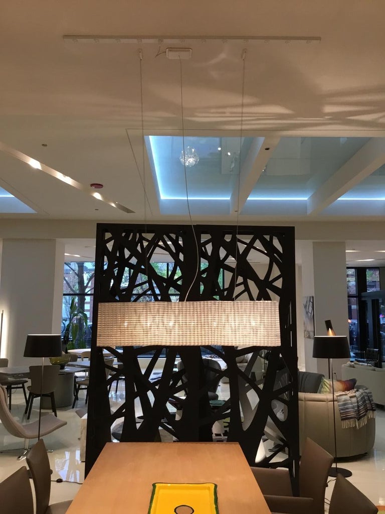 Plisse Width Adjusting Suspension Lamp by Inga Sempe for Luceplan For ...