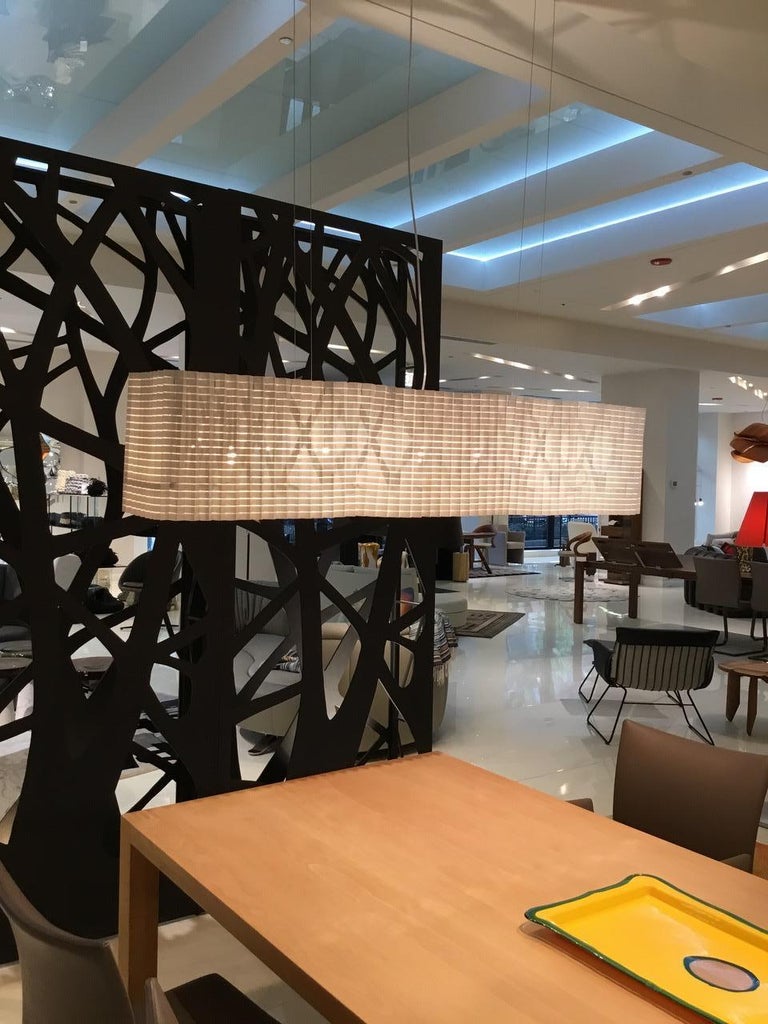 Plisse Width Adjusting Suspension Lamp by Inga Sempe for Luceplan For ...