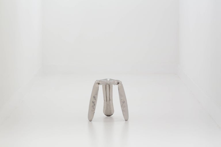 Plopp Stool 'Standard' by Zieta, Stainless Steel ‘Inox’ Version For ...