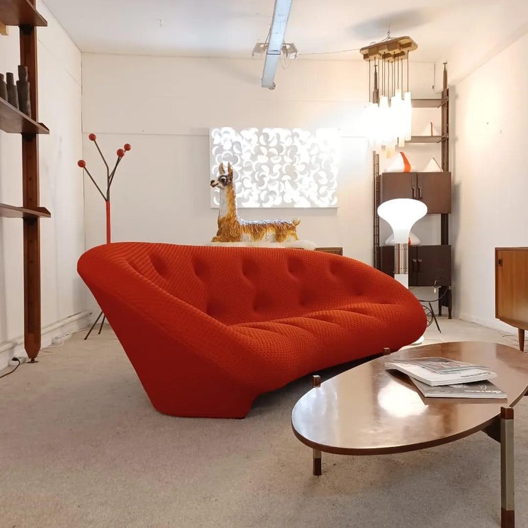 "Ploum" red Sofa by R. and E. Bouroullec for Ligne Roset For Sale at ...