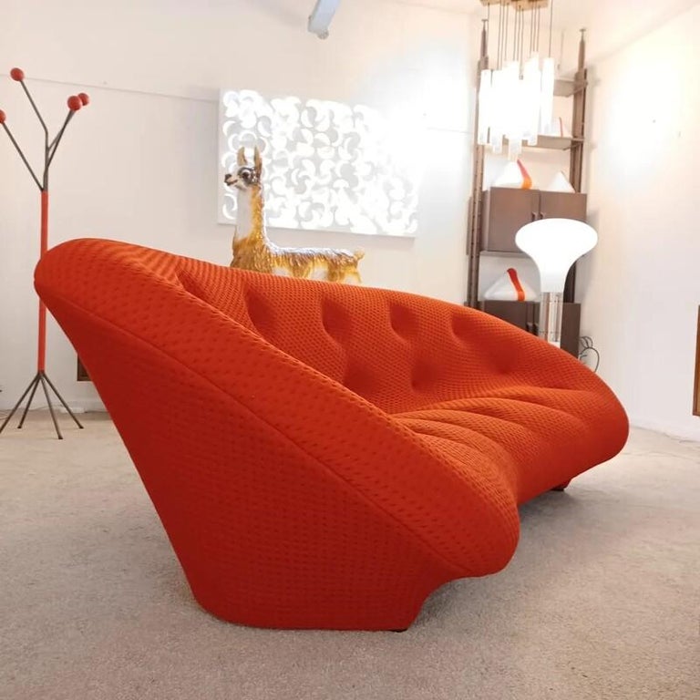 "Ploum" red Sofa by R. and E. Bouroullec for Ligne Roset at 1stDibs