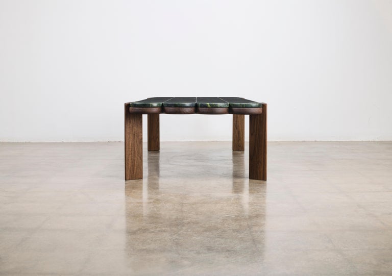 Plural Table by Levi Christiansen in Solid Walnut and Marble For Sale ...