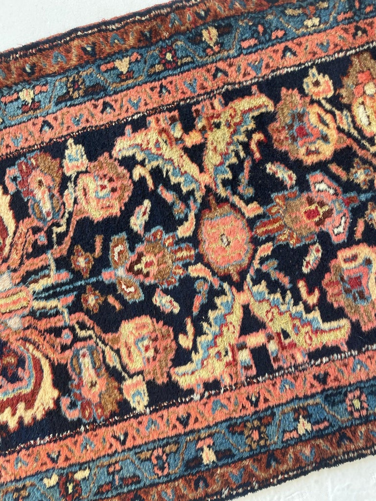 Plush Full Pile Long and Narrow Antique Runner, circa 1930's For Sale ...