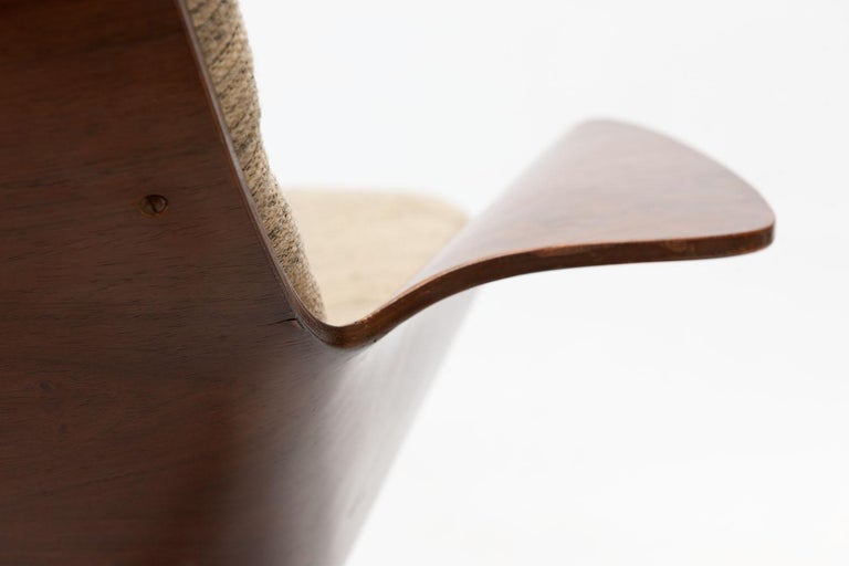 Plycraft Walnut Plywood Swivel 'Mr. Chair' by George Mulhauser at 1stDibs