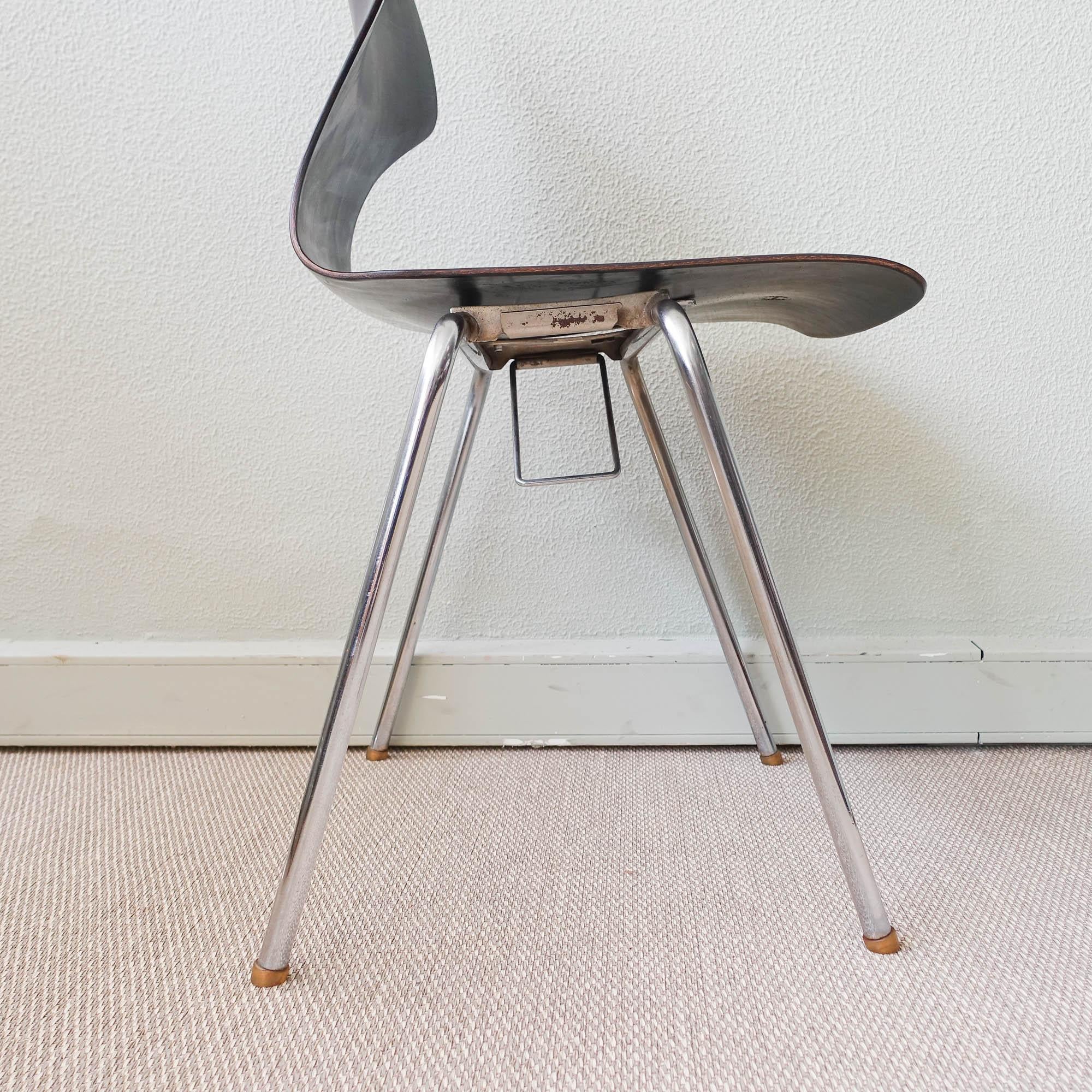 Plywood Midcentury Sculpted Chairs by Adam Stegner for Pagholz Flotötto ...