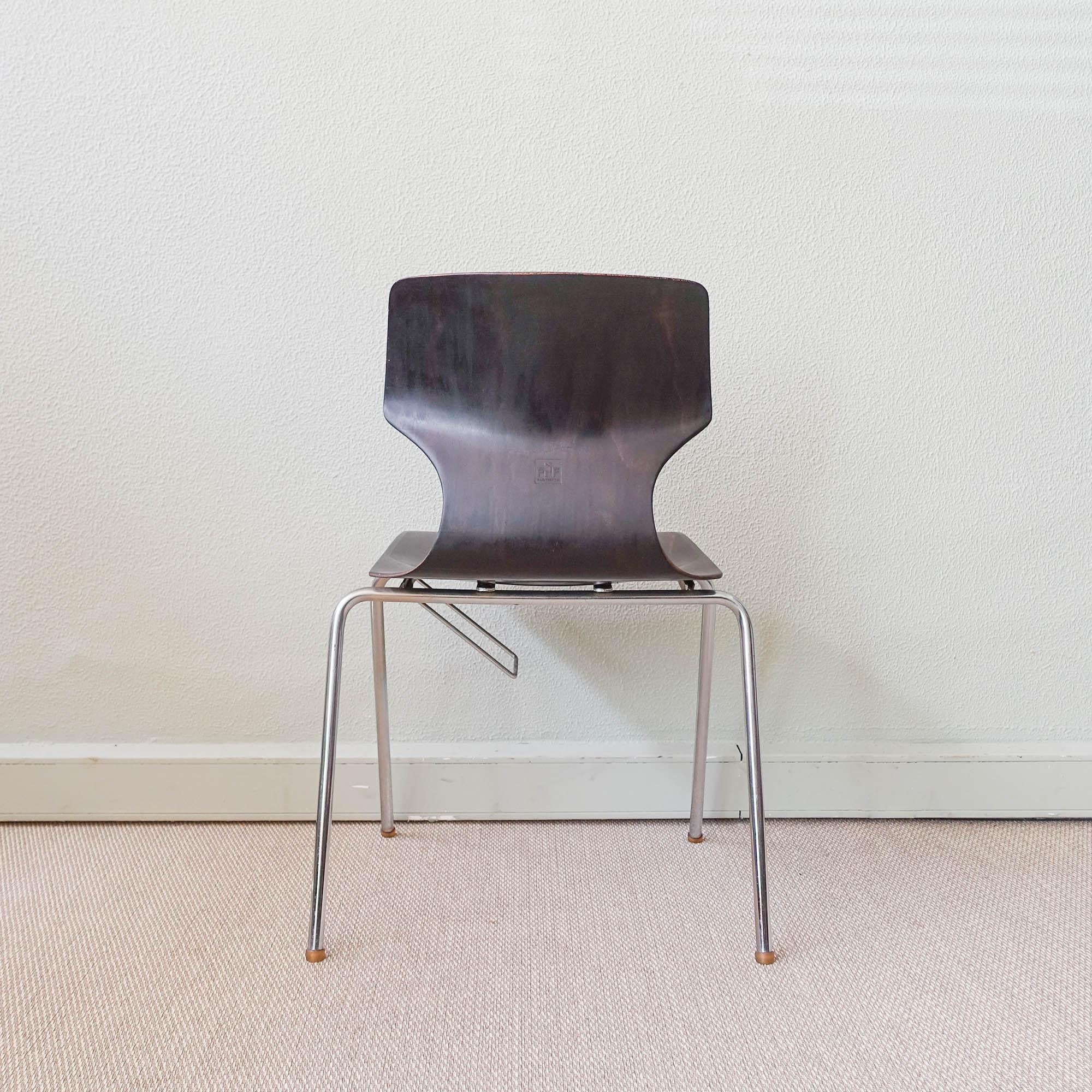 Plywood Midcentury Sculpted Chairs by Adam Stegner for Pagholz Flotötto ...