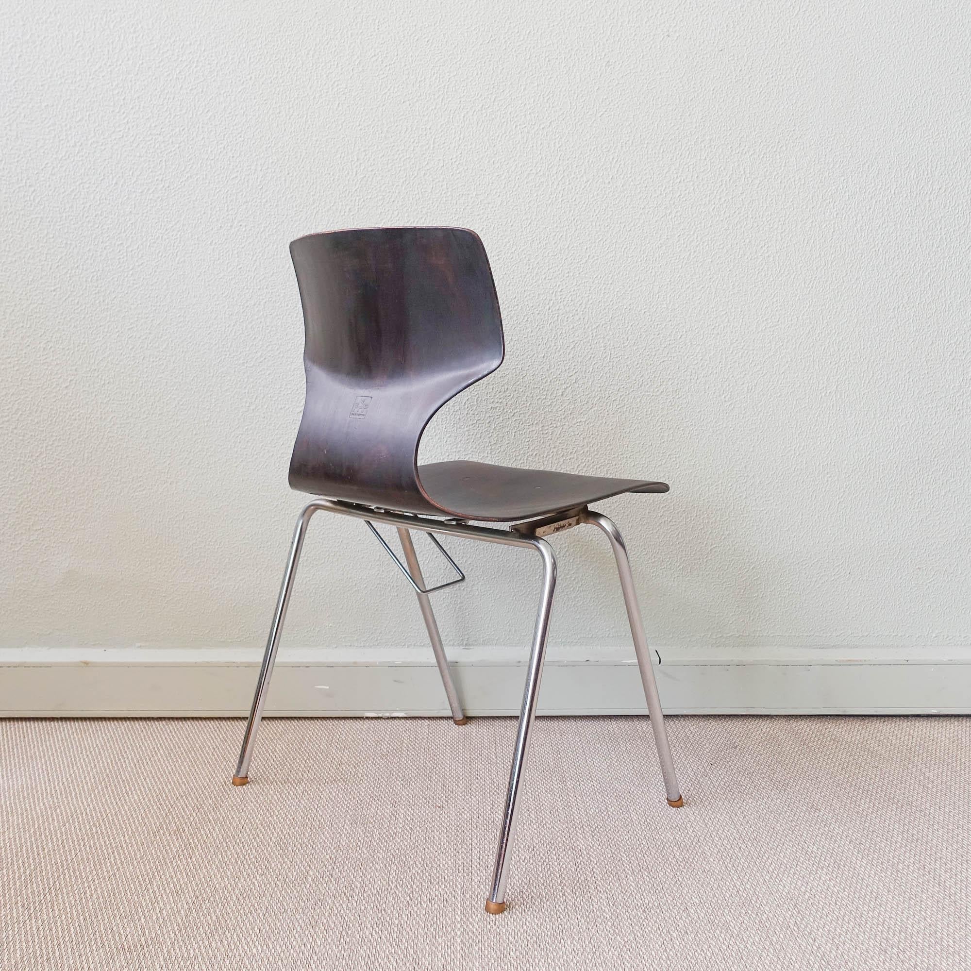 Plywood Midcentury Sculpted Chairs by Adam Stegner for Pagholz Flotötto ...