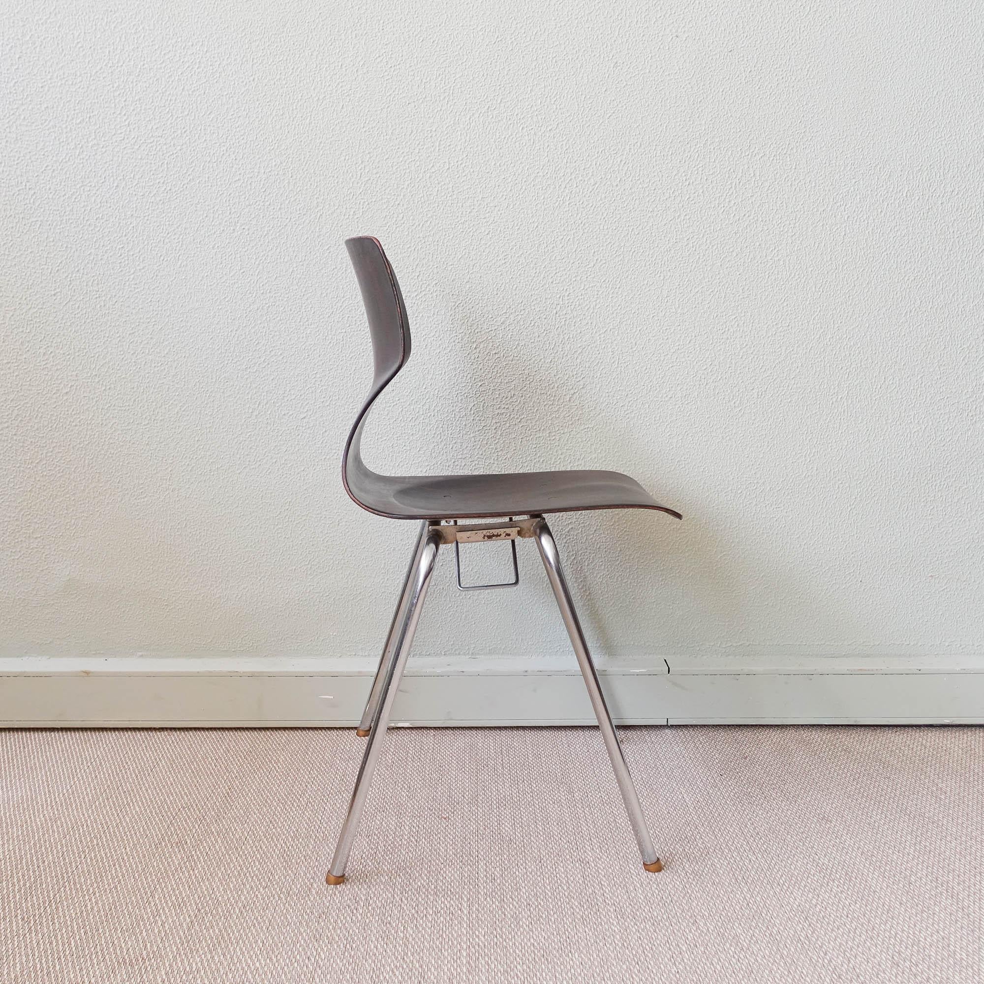 Plywood Midcentury Sculpted Chairs by Adam Stegner for Pagholz Flotötto ...