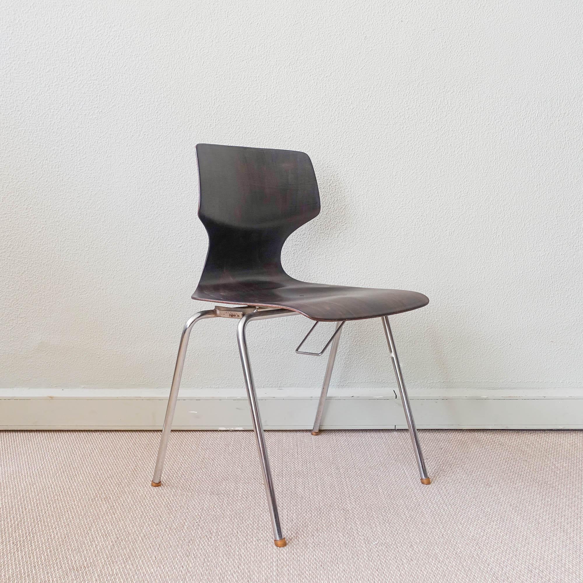 Plywood Midcentury Sculpted Chairs by Adam Stegner for Pagholz Flotötto ...