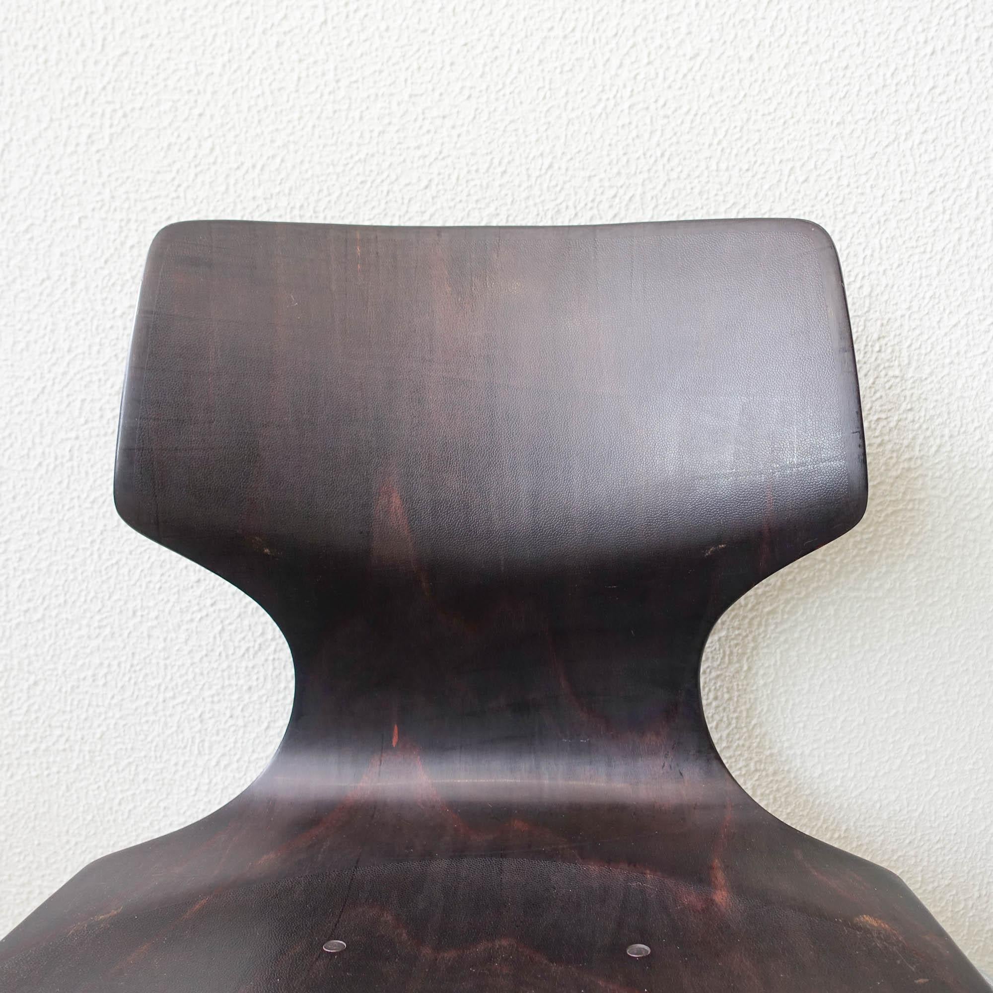 Plywood Midcentury Sculpted Chairs by Adam Stegner for Pagholz Flotötto ...