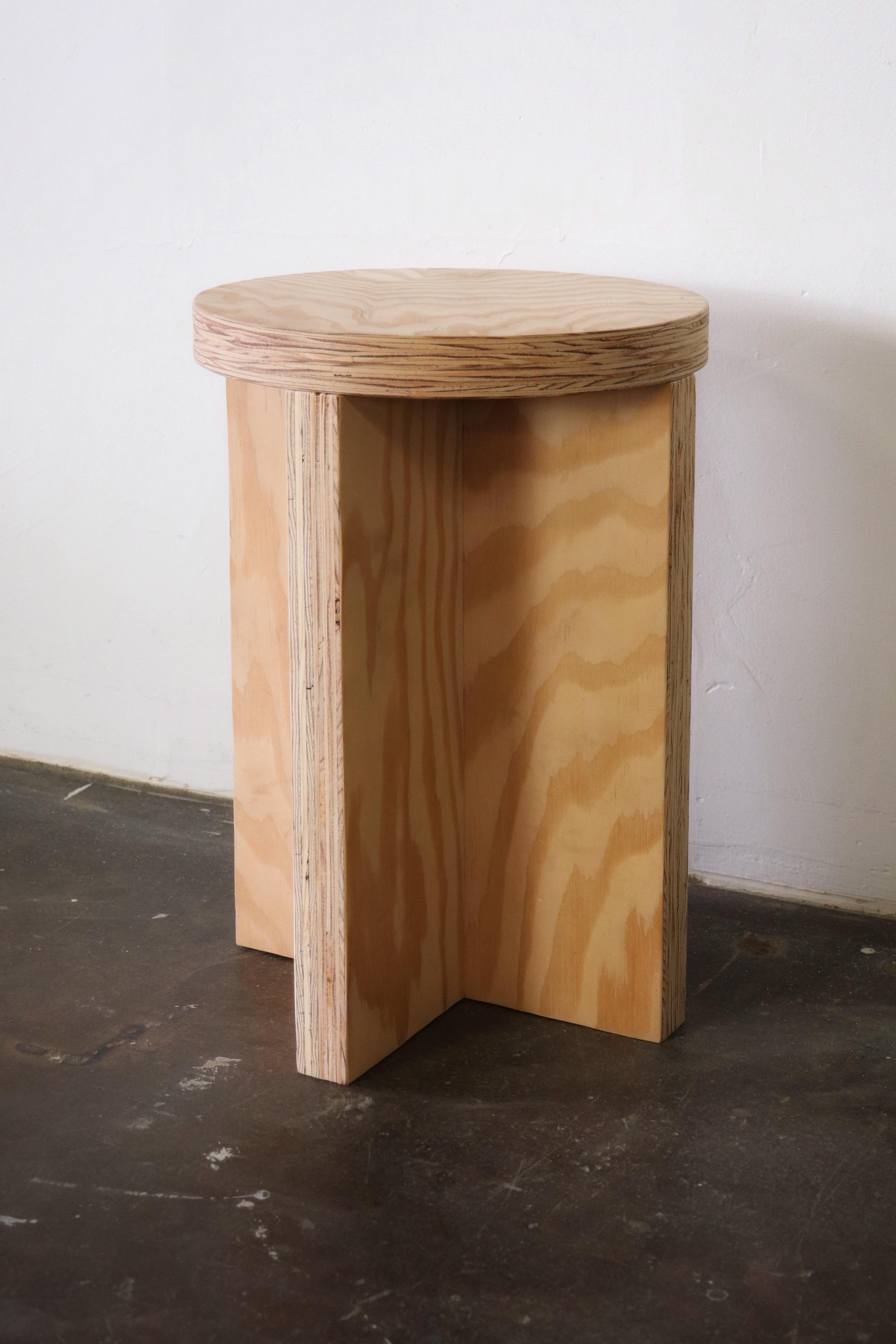 Plywood Round Top Foundation Stool For Sale at 1stDibs | round top stool