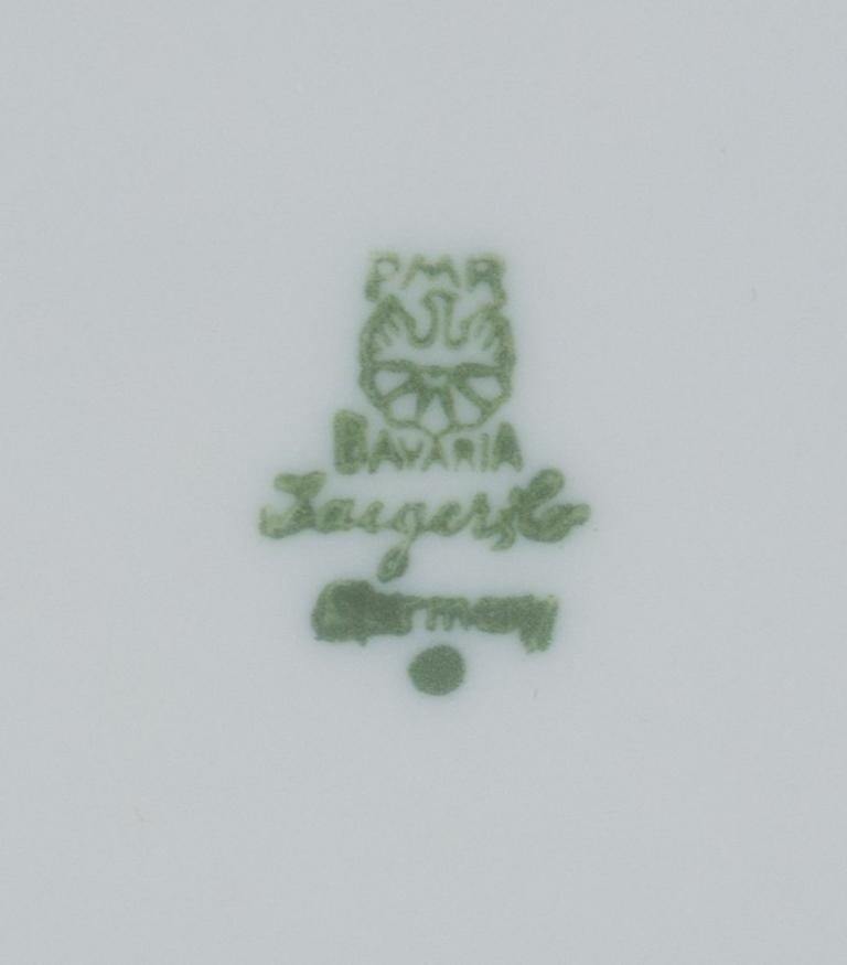 Pmr, Bavaria, Jaeger and Co, Germany, Plate and Bowl in Retro Porcelain ...