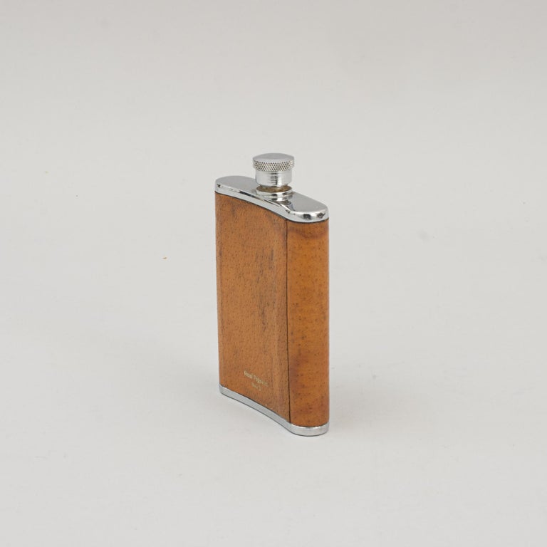 Pocket Leather Hip Flask For Sale at 1stDibs
