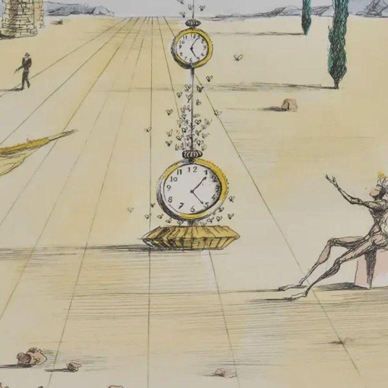 "Pocketwatches in the Desert" Salvador Dali Surrealist Signed ...
