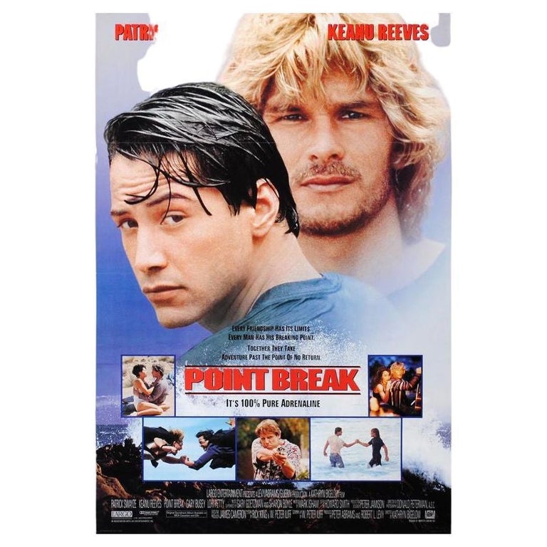 Point Break, Unframed Poster, 1991 For Sale at 1stDibs