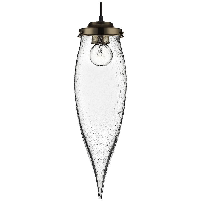 Pointelle Petite Effervescent Handblown Modern Glass Pendant Light For ...