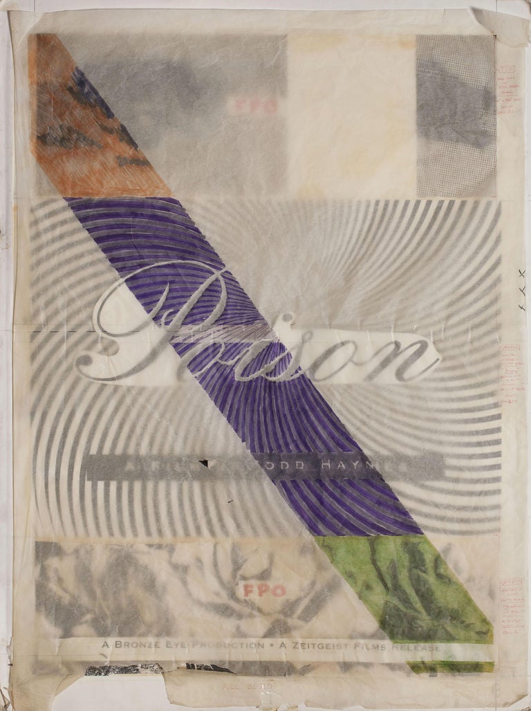 Poison 1991 One Sheet and Original Artwork by Todd Haynes For Sale at ...