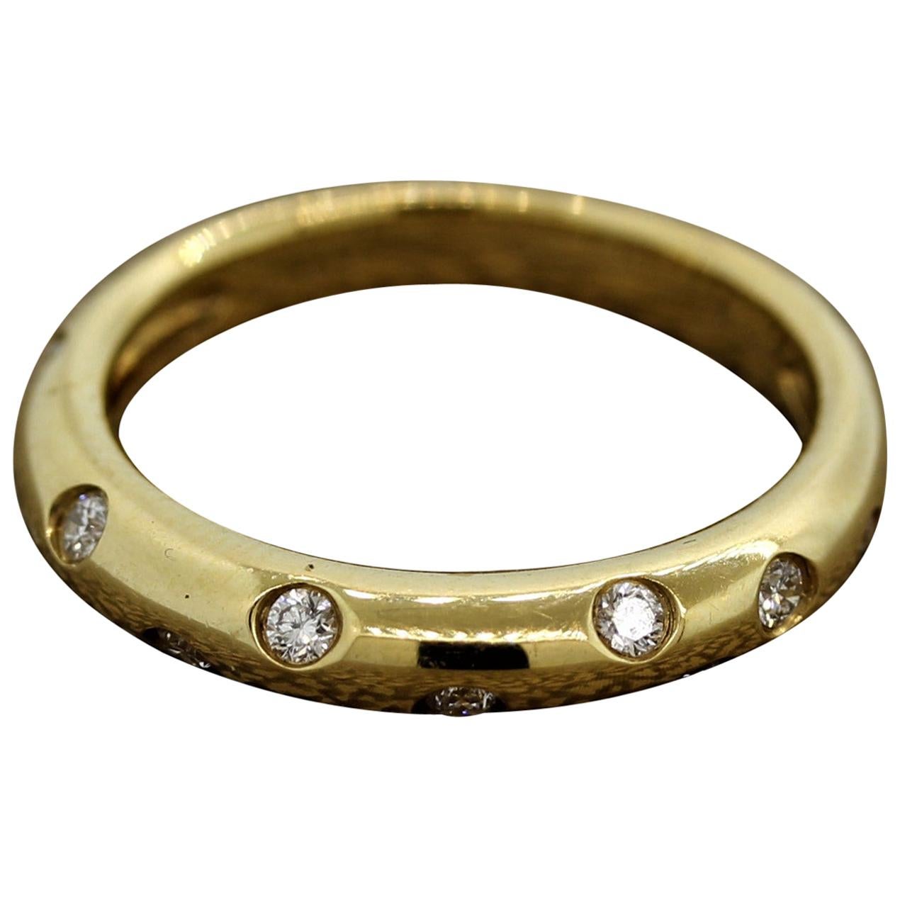 Flexible Diamond Gold Ring at 1stDibs