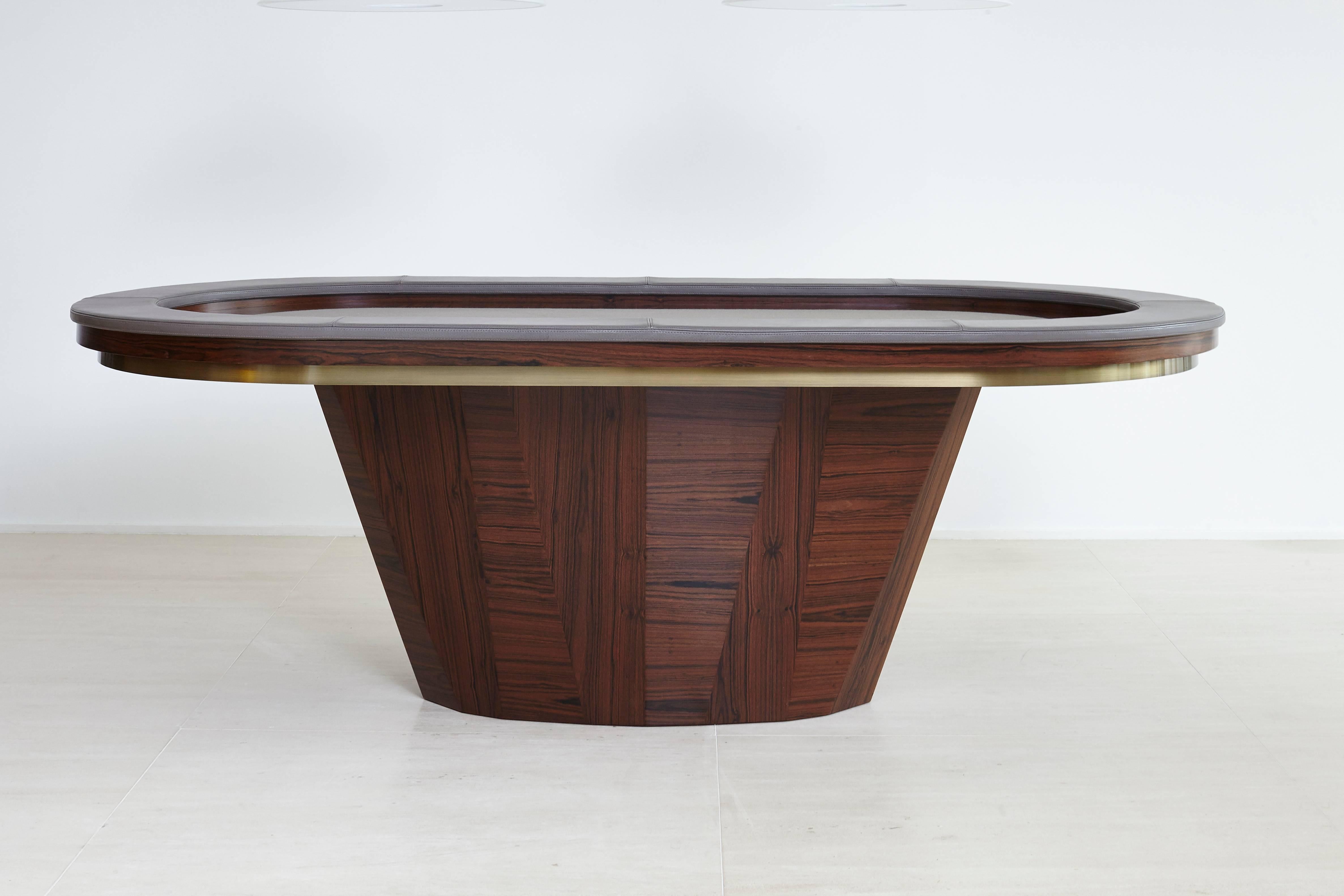 "POKER" Contemporary Pau Ferro Wood and Metal Table For Sale at 1stDibs ...