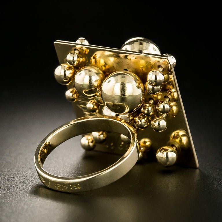 Pol Bury 18 Karat Kinetic Ring at 1stDibs