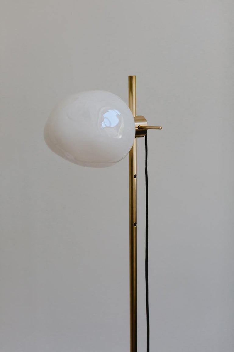 Modern Minimalist POLAR Floor Lamp in Matte Brass by BAIBA GLASS For ...