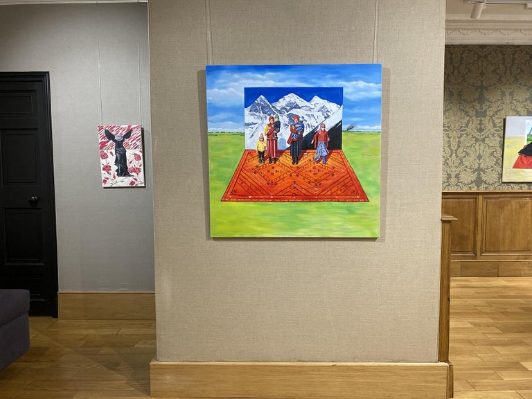 Polat Tayir - Mise en scène IX oil figurative painting surrealism ...