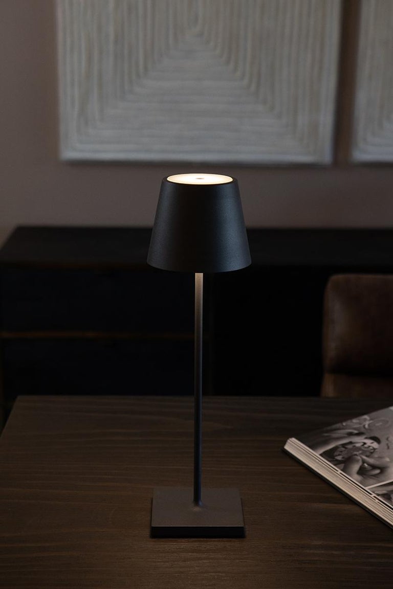 Poldina Pro Cordless Table Lamp in Dark Grey For Sale at 1stDibs