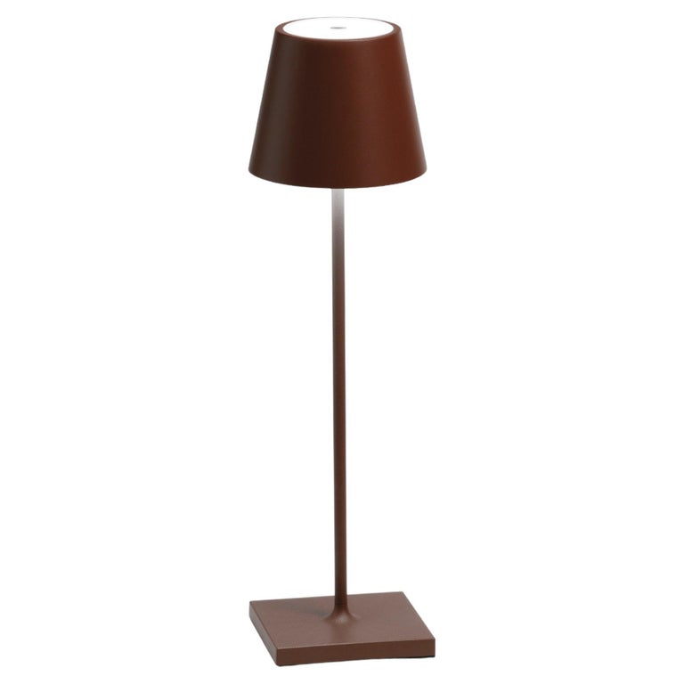 Poldina Pro Cordless Table Lamp in Rust For Sale at 1stDibs