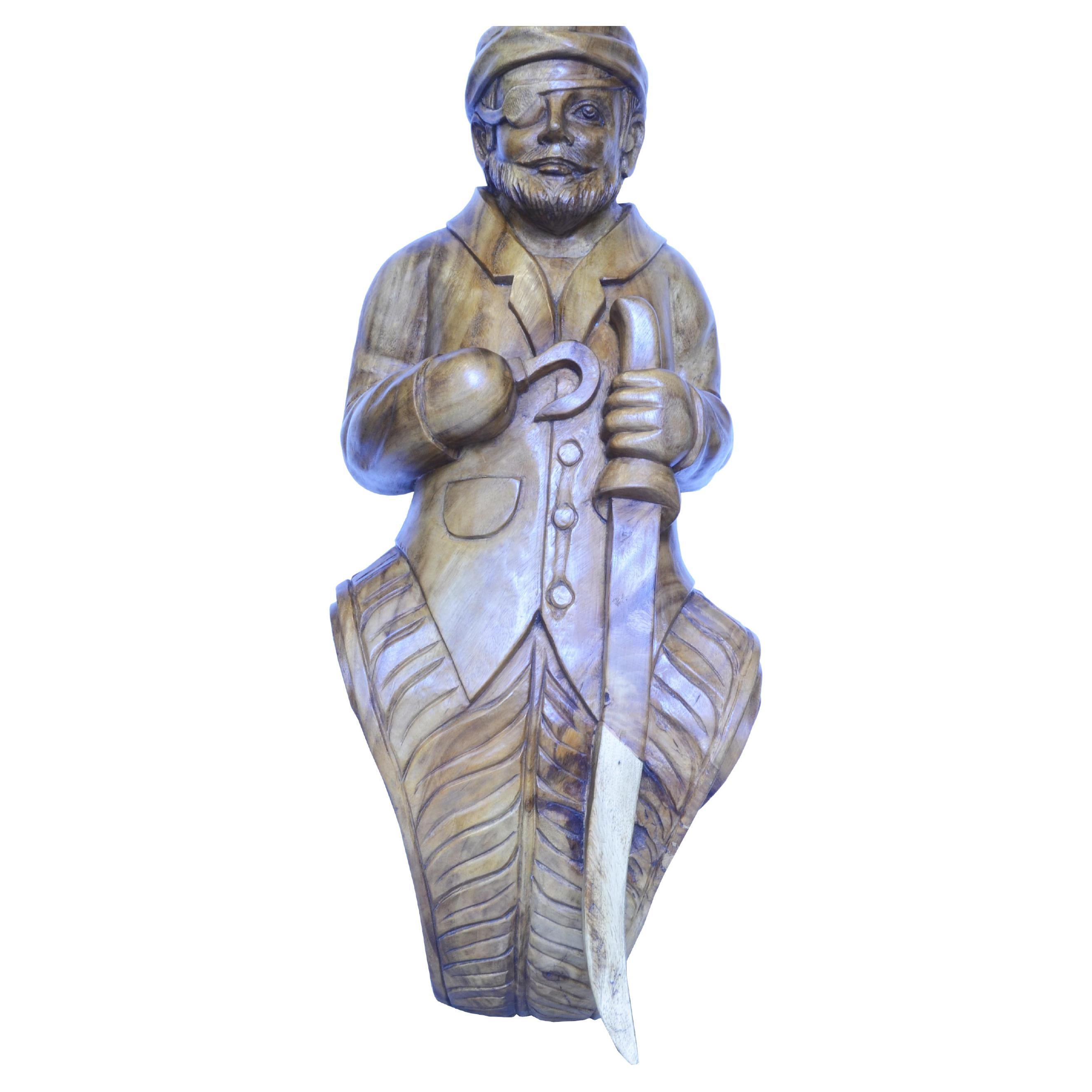 Ship's Bow Figurehead, Antique Hand Carved Wood, circa 1930s For Sale ...