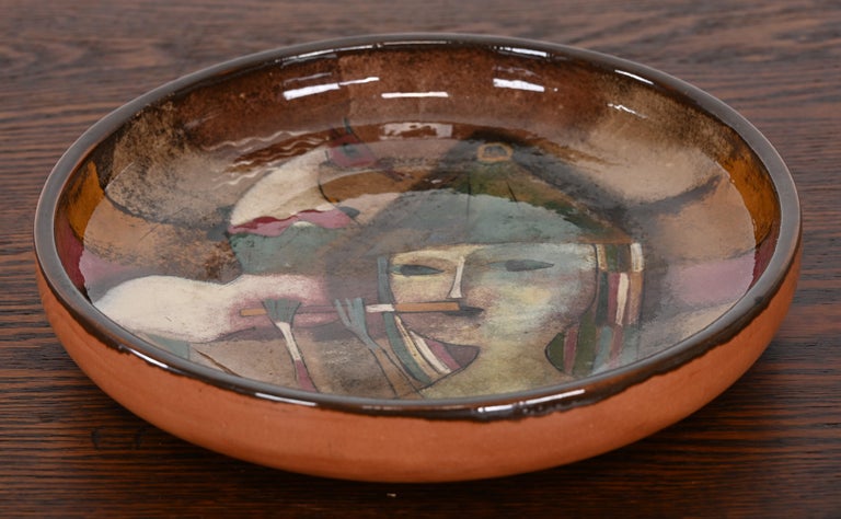Polia Pillin California Studio Pottery Dish, 1950s For Sale at 1stDibs