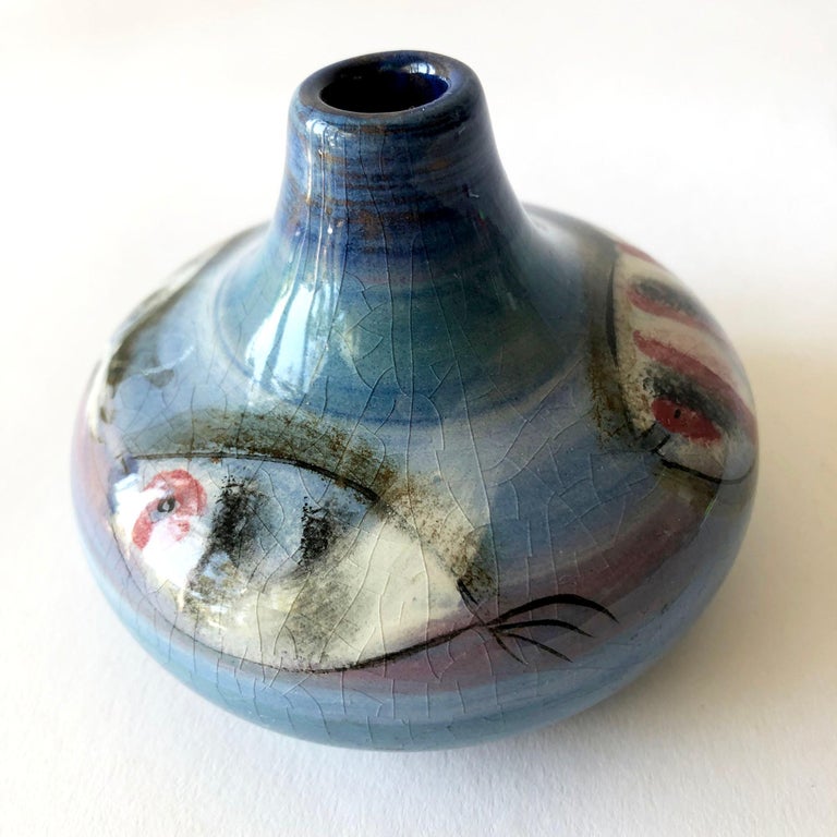 Polia Pillin California Studio Pottery Weed Bud Vase For Sale at 1stDibs
