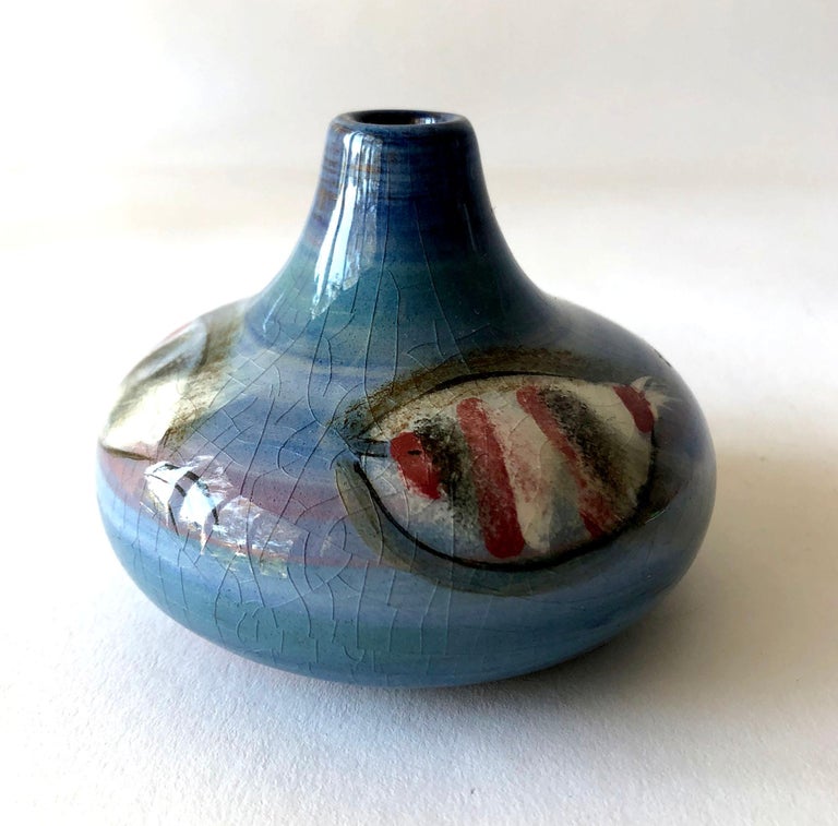 Polia Pillin California Studio Pottery Weed Bud Vase For Sale at 1stDibs