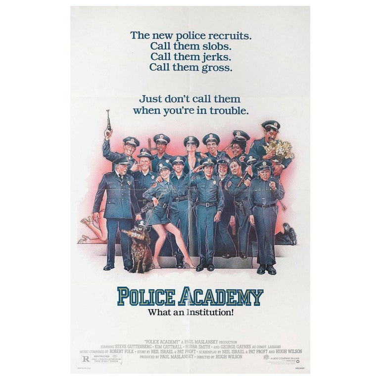 Police Academy 1984 U.S. One Sheet Film Poster For Sale at 1stDibs