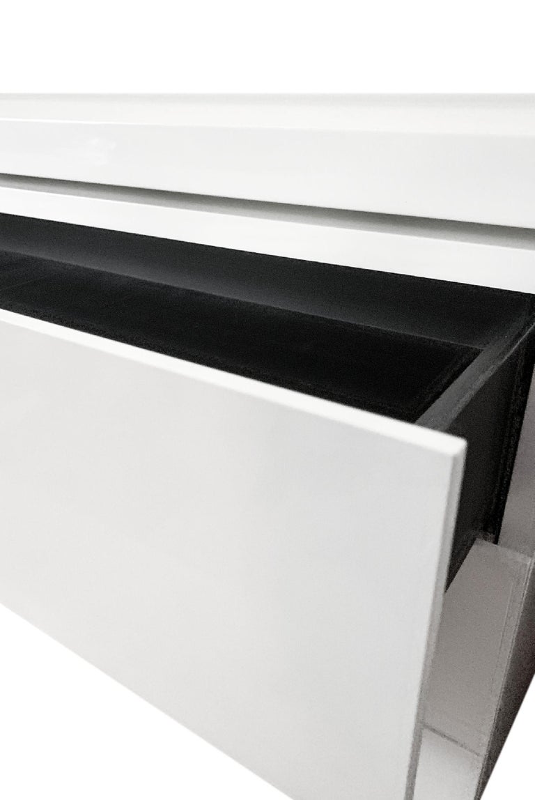 Poliform Italy Dream Collection White Lacquer Modular Dresser with ...