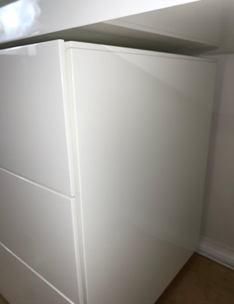 Poliform Italy Dream Collection White Lacquer Modular Dresser with ...