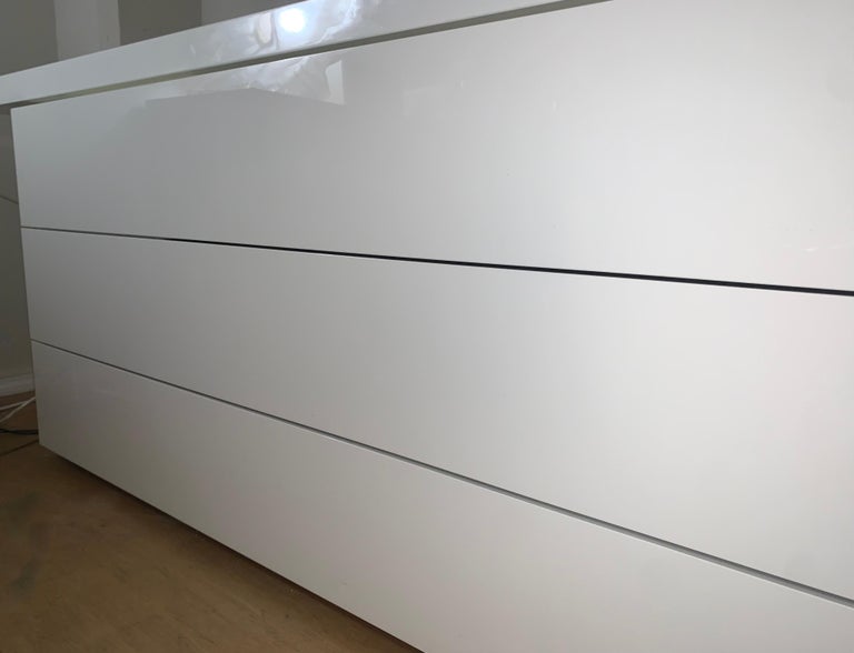 Poliform Italy Dream Collection White Lacquer Modular Dresser with ...