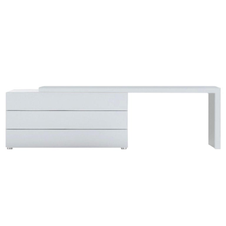 Poliform Italy Dream Collection White Lacquer Modular Dresser with ...