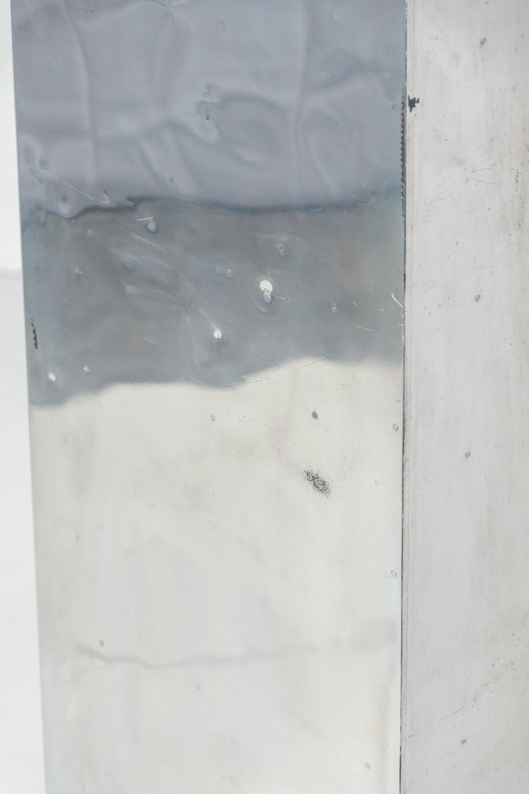 Polished Aluminum 3-Door Locker at 1stDibs