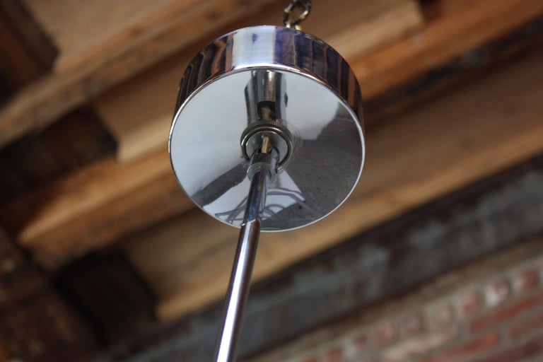 Polished Aluminum 'Cyclone' Pendant Fixture by Gaetano Sciolari For ...