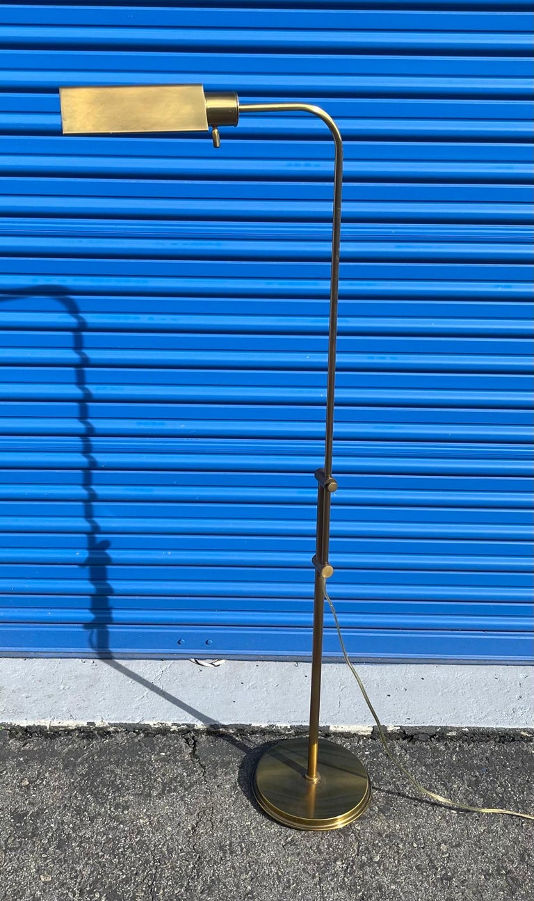 Polished Brass Multi-Directional Pharmacy Floor Lamp by Frederick ...