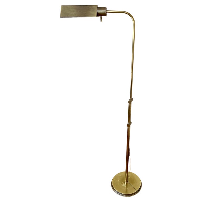 Polished Brass Multi-Directional Chemist'S Shop Floor Lamp by Frederick ...