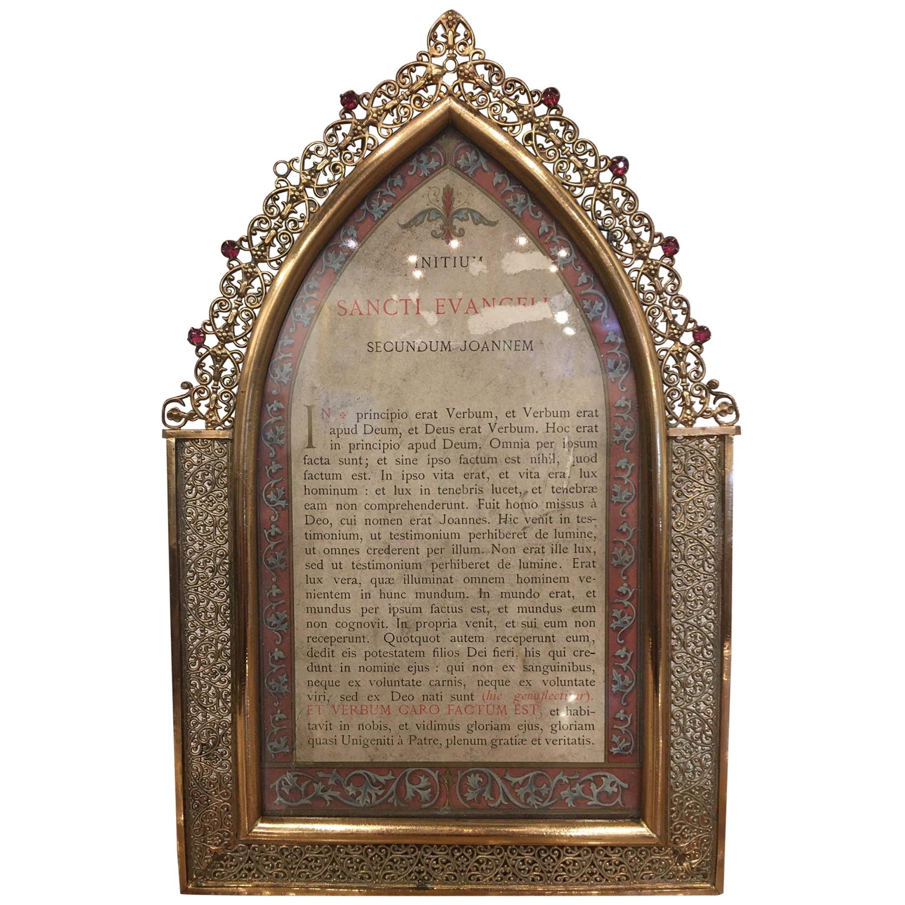 Spanish Colonial Altar Frame with Suspended Retablo at 1stDibs ...