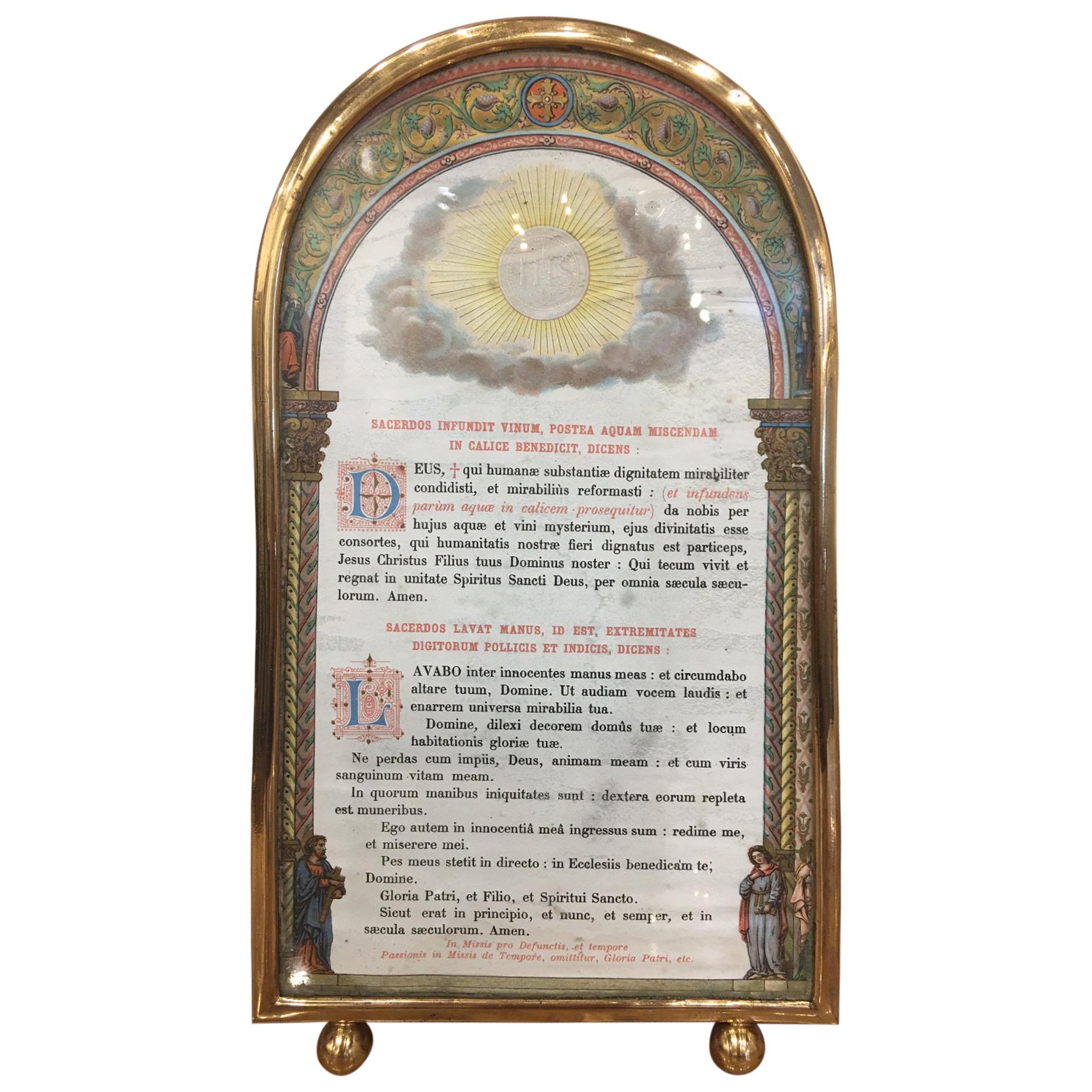 Spanish Colonial Altar Frame with Suspended Retablo at 1stDibs ...