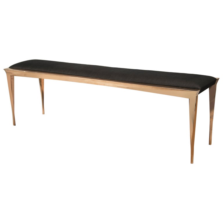 Polished Bronze Bench, France, 2018 at 1stDibs