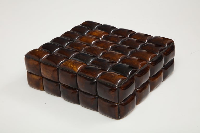 Polished Ebonized Horn Box at 1stDibs