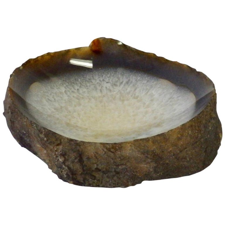 Polished Geode Specimen Ash Tray or Desk Top Dish For Sale at 1stDibs ...