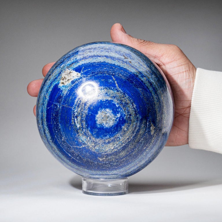 Polished Lapis Lazuli Sphere from Afghanistan '5", 7.5 lbs' For Sale at ...